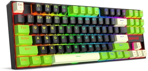 Amazon.com: Redragon K552BGC-M TKL 80% Gaming Keyboard, Magnetic Linear ...