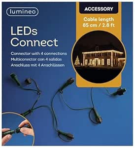 Amazon.com: Kaemingk 4 Way Connector for Lumineo LED Connect Lights ...