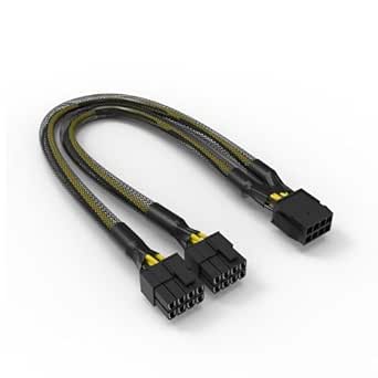 KENJURL 8 Pin to Dual 8 Pin PCIe Cable, GPU VGA PCIe 8 Pin Female to 2× ...