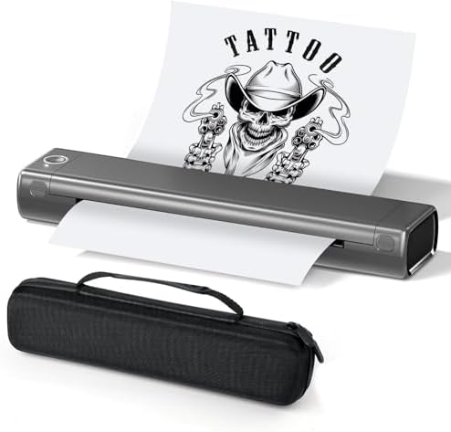 Itari Portable Tattoo Printer, M08F Wireless Tattoo Machine for Tattoo ...