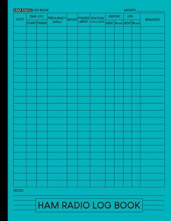 Ham Radio Log Book: Simple Amateur Radio Station Journal, Ham Radio ...