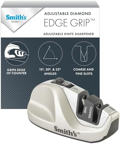Amazon.com: Smith's 51023 Adjustable Diamond Edge Grip Sharpener - Grey ...