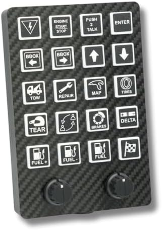 Simracing Button Box LED RGB Buttons 26 Inputs with Rotary Encoders ...