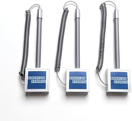 Amazon.com : Secure Pen With Coil Chain Office Pen Holder Adhesive ...