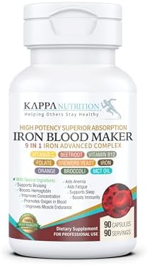 Amazon.com: KAPPA NUTRITION (90 Capsules), Iron 26mg, Vitamin C & Orange 150mg, Folate 667mcg ...