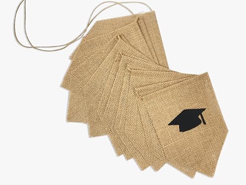 Snapklik.com : Burlap Graduation Banner, Graduation Decorations Class ...