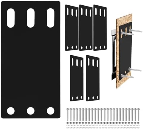 Amazon.com: 12Pcs E-Track Rail Mounting Back Plate, Heavy Duty X-Track ...