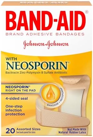 Amazon.com: Band-Aid Brand Flexible Fabric Adhesive Bandages for Wound ...