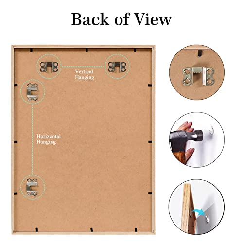 30x40cm Photo Frames Black Set of 2 with A4 and 10x15cm/4 – Made of ...