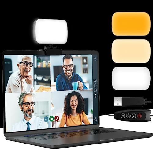 RealPlus Conference Video Light with 120 LEDs and 3 Light Modes ...