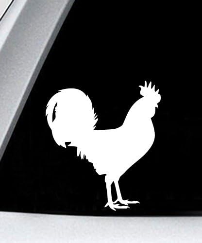 Amazon.com: Rooster - Vinyl Decal - Car Phone Helmet - Select Size ...