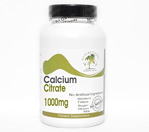 Amazon.com: Calcium Citrate 1000mg ~ 100 Capsules - No Additives ...