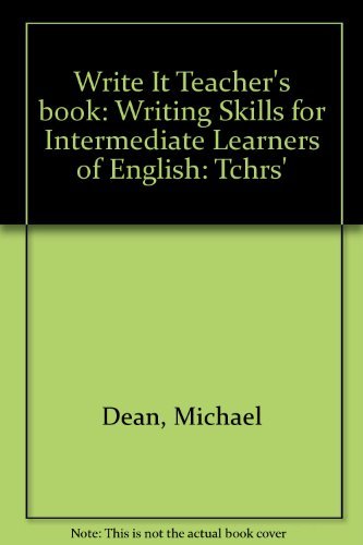 Amazon.com: Write It Teacher's book: Writing Skills for Intermediate ...