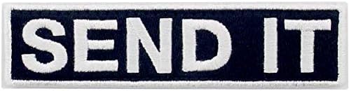 Amazon.com: Send It Embroidered Patch Tactical Morale Applique Fastener ...