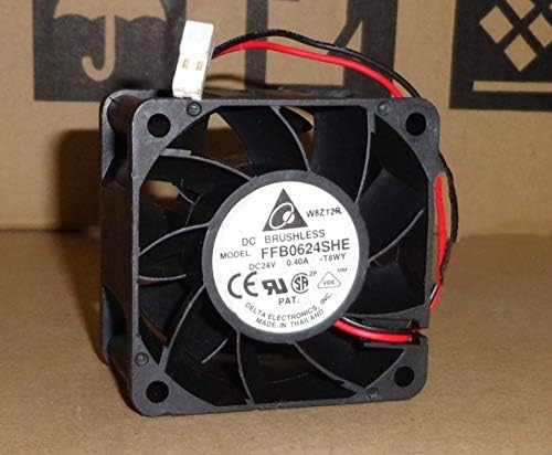 Amazon.com: FFB0624SHE Delta 24V 60mm Cooling Fan - 0.40A 6038 2-Wire ...