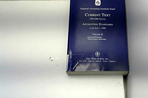 Amazon.com: 1999 Current Text, Industry Standards (ACCOUNTING STANDARDS ...