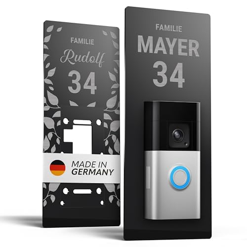 Stilvolle Ring Doorbell Namensschild Fotos