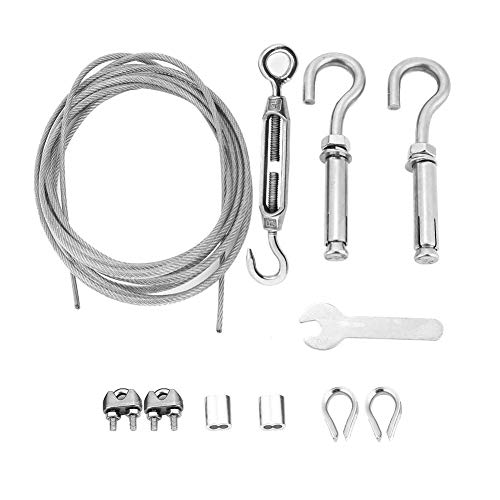 Stainless Steel Outdoor Clothes Line Heavy Duty Metal Laundry Line with ...