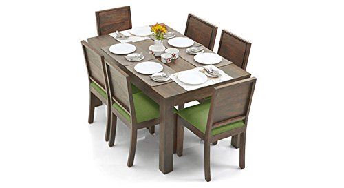 Urban Ladder Arabia - Oribi Six Seater Solid Wood Dining Table Set ...
