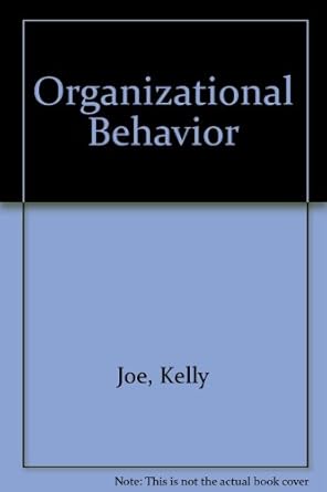 Organizational behavior.: Joe Kelly: Amazon.com: Books