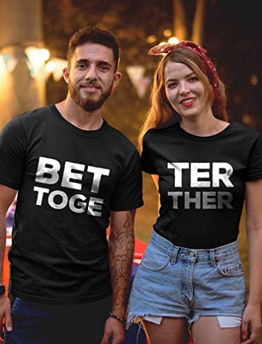 Amazon.com: Better Together Matching Couple Shirts Outfits His and Hers ...