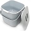 YourCasa Kitchen food waste bin caddy - countertop small compost bin ...