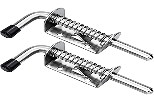 2 Piece Latch with Spring, Spring Pin Lock Sliding Door Metal Spring ...