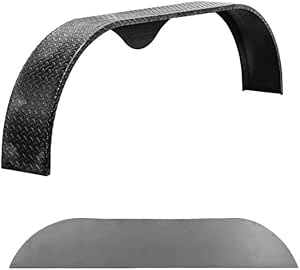 Amazon.com: Heavy-Duty Diamond Plate Steel Tandem Teardrop Fender - 68 ...