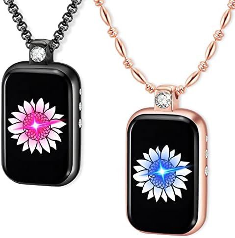 Amazon.com: Long Distance Touch Necklaces Jewelry Set of 2, Remote ...