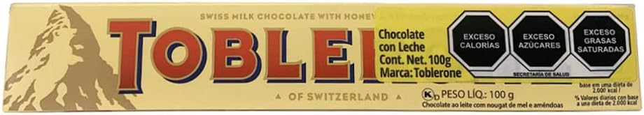 Amazon.com : Toblerone Original Triangular Candy, 100g - Smooth Swiss ...