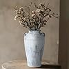 Amazon.com: Farmhouse Ceramic Vase, Large Rustic Vases for Indoor Home ...