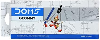 Doms Geommy Mathematical Drawing Instrument Geometry Box | Durable Blue ...