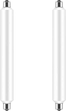 S15s LED Light Bulbs 221mm, 4W Shaving Light Replace 40W T25 Tubular ...