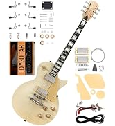 Amazon.com: Fesley DIY LP Style Electric Guitar Kits with Mahogany Wood ...