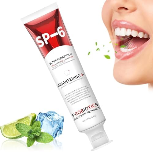 Amazon.com : SP-6 Probiotic Whitening Toothpaste - sp6 Ultra whitening ...