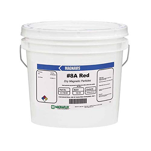 Magnaflux Magnavis Dry Method Non-Fluorescent Magnetic Powders, #8A Red ...
