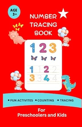 Amazon.com: Number Tracing Book for Preschoolers and Kids: Trace ...