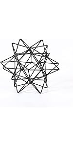Amazon.com: YiLifebes Metal Geometric Table Top Decor, 3D Metal ...