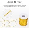 Amazon.com: joycraft 110Yards Gold Elastic String - 1MM Metallic ...