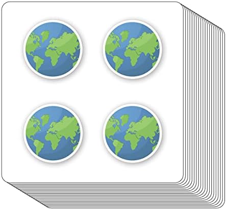 Amazon.com: Earth Stickers 1in for Scrapbooking, Arts, Craft, Kids DIY ...