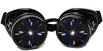 Amazon.com: GloFX Black Padded Diffraction Goggles, Tinted Lenses ...