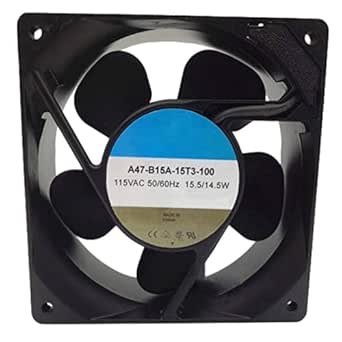 Amazon.com: A47-B15A-15T3-100 AC115V 15.5/14.5W 120x120x38mm 12CM ...