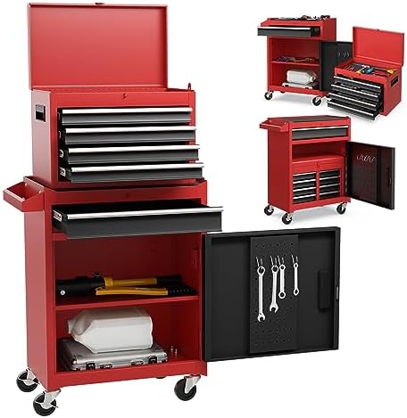 Amazon.com: IRONMAX Rolling Tool Chest, 6-Drawer Lockable Tool Cabinet ...