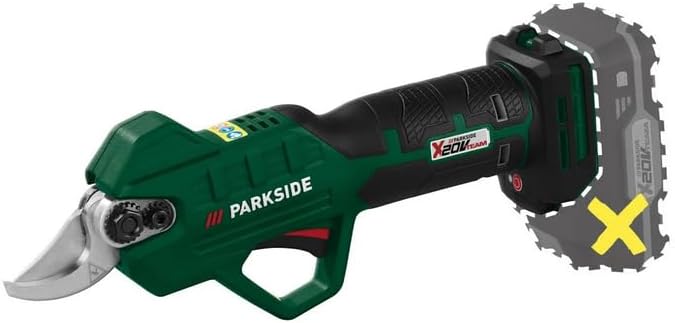 PARKSIDE® Pruning Shears, 20 V Battery Operated, Bypass Style, Green ...