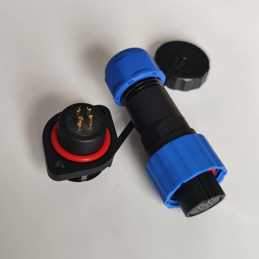 Anschlussstecker Luftfahrtstecker SP17 IP68 4-poliges, wasserdichte Lötverbinder SP17 Serie 4 ...