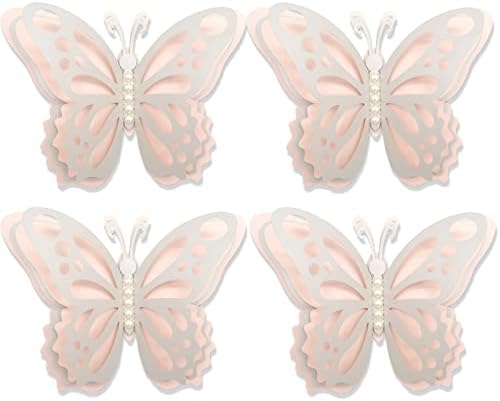 Amazon.com: Yeaqee 24 Pcs Large Butterfly Party Decoration 3D ...