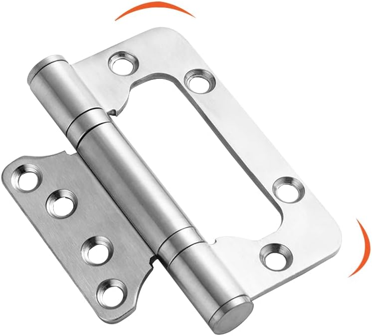 VOLUKA 6 Pack Non Mortise Door Hinges with Round Corners,4x3 Inch ...