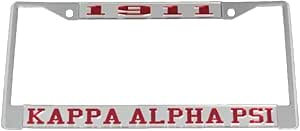 Amazon.com: Kappa Alpha Psi (KAP) Chrome License Plate Frame w/Silver ...