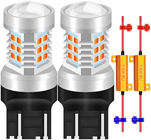 KaTur 7443 7443NA T20 LED Bulbs Yellow High Power Extremely Bright 2835 ...
