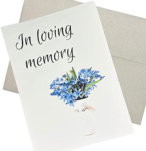 Amazon.com : Floral Condolences Card (5X7 Inch, 1 Textured Card, Blank ...
